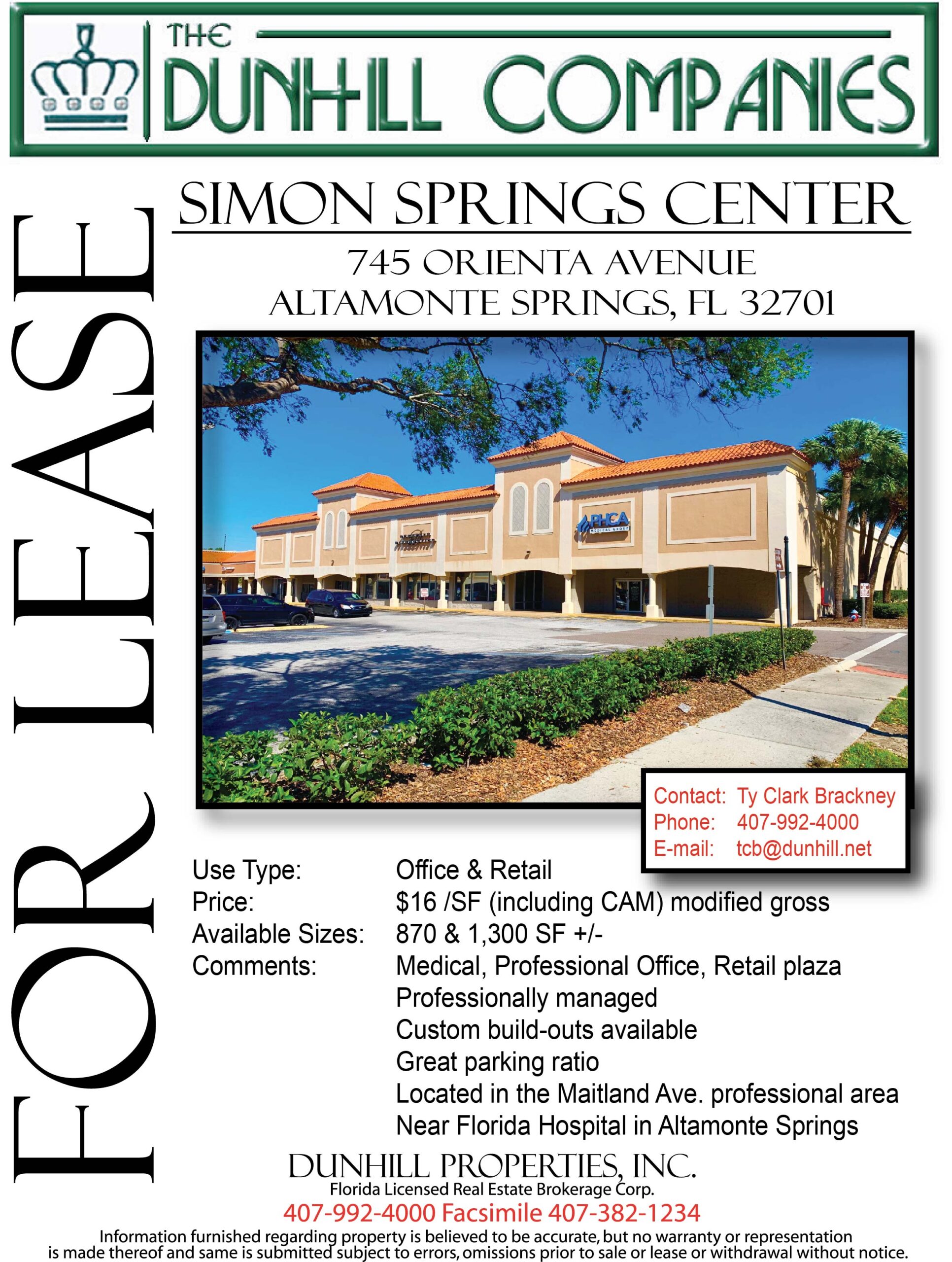 SIMON SPRINGS CENTER - The Dunhill Companies